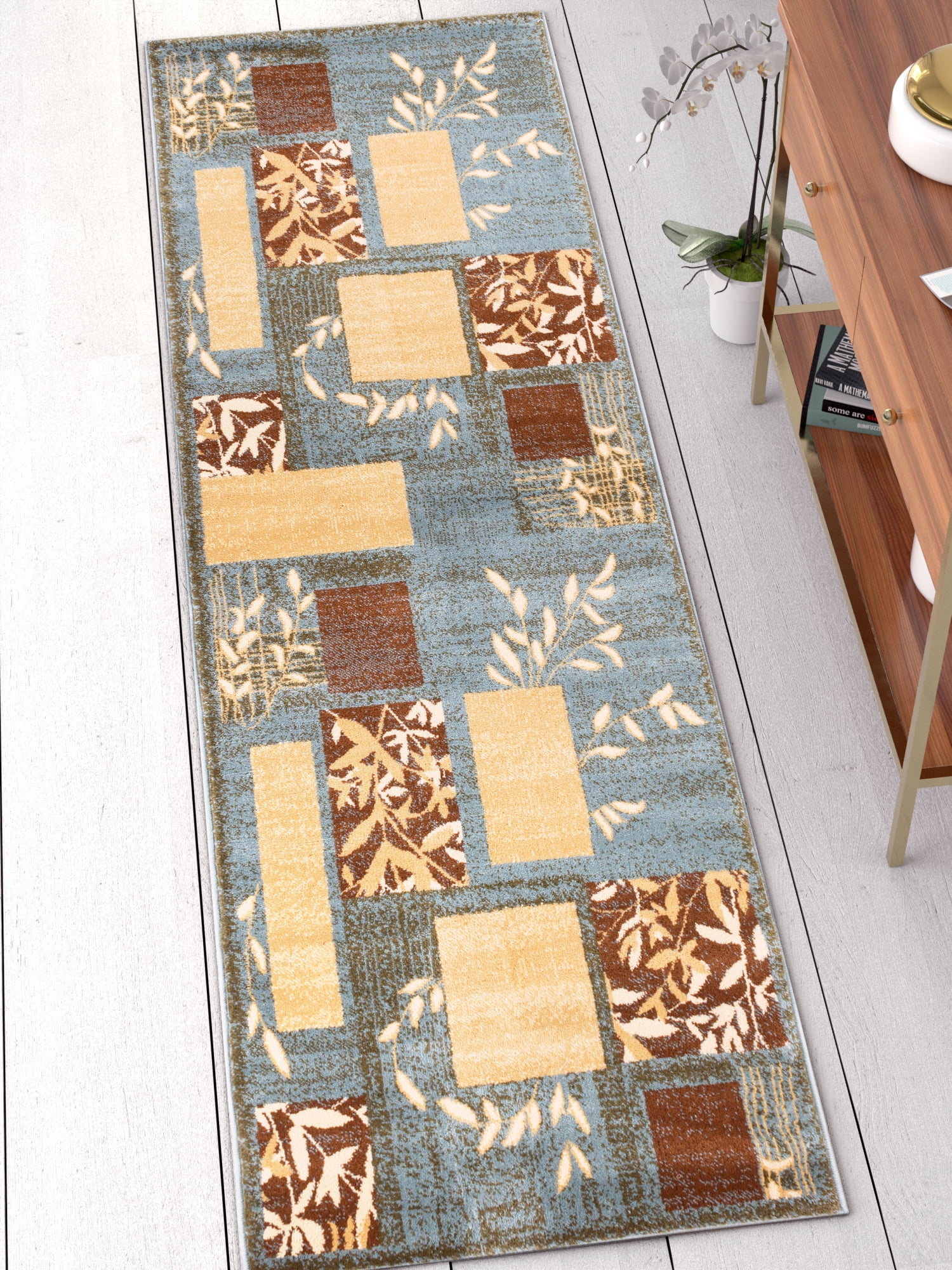 Well Woven Great Forest Floral Nature Modern Formal Area Rug Easy to ...