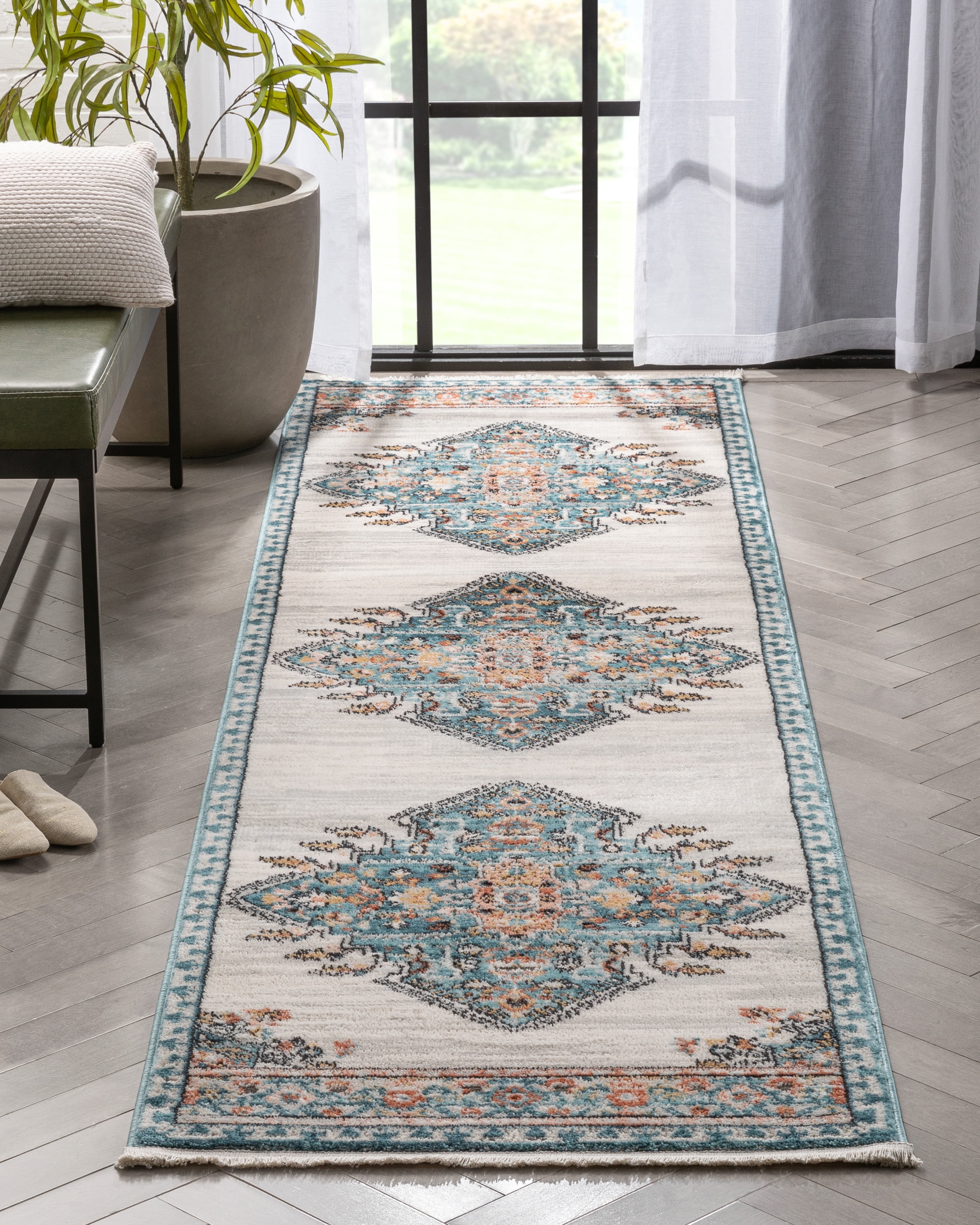 Well Woven Indira Vintage Bohemian Blue Runner Rug - Walmart.com