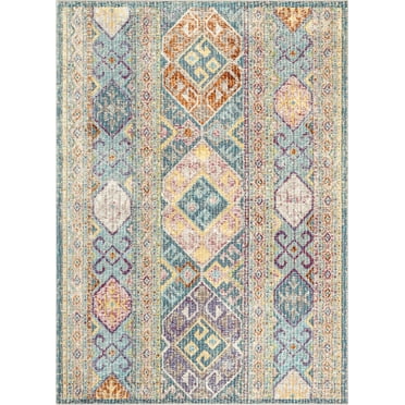 Crayola Color Wheel 6'7" Round Multicolor Area Rug by Well Woven ...