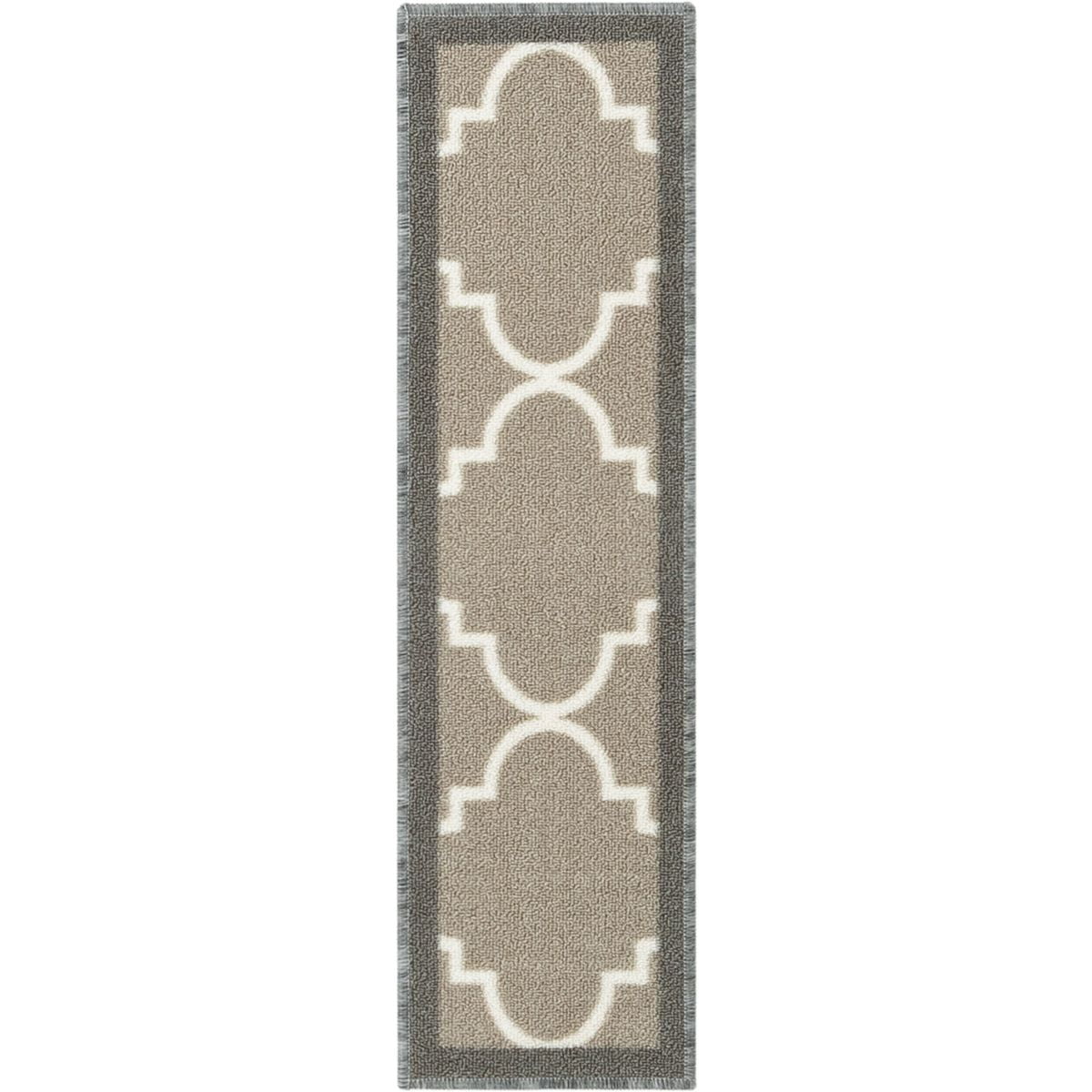 Well Woven Kings Court Brooklyn Trellis Grey Modern Lattice Rubber Back ...