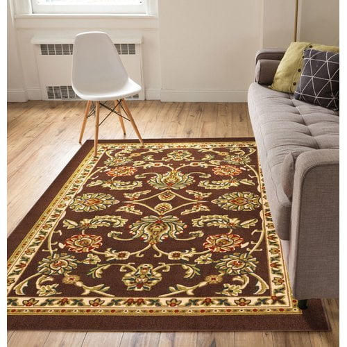 Well Woven Kings Court Tabriz Traditional Brown Area Rug - Walmart.com