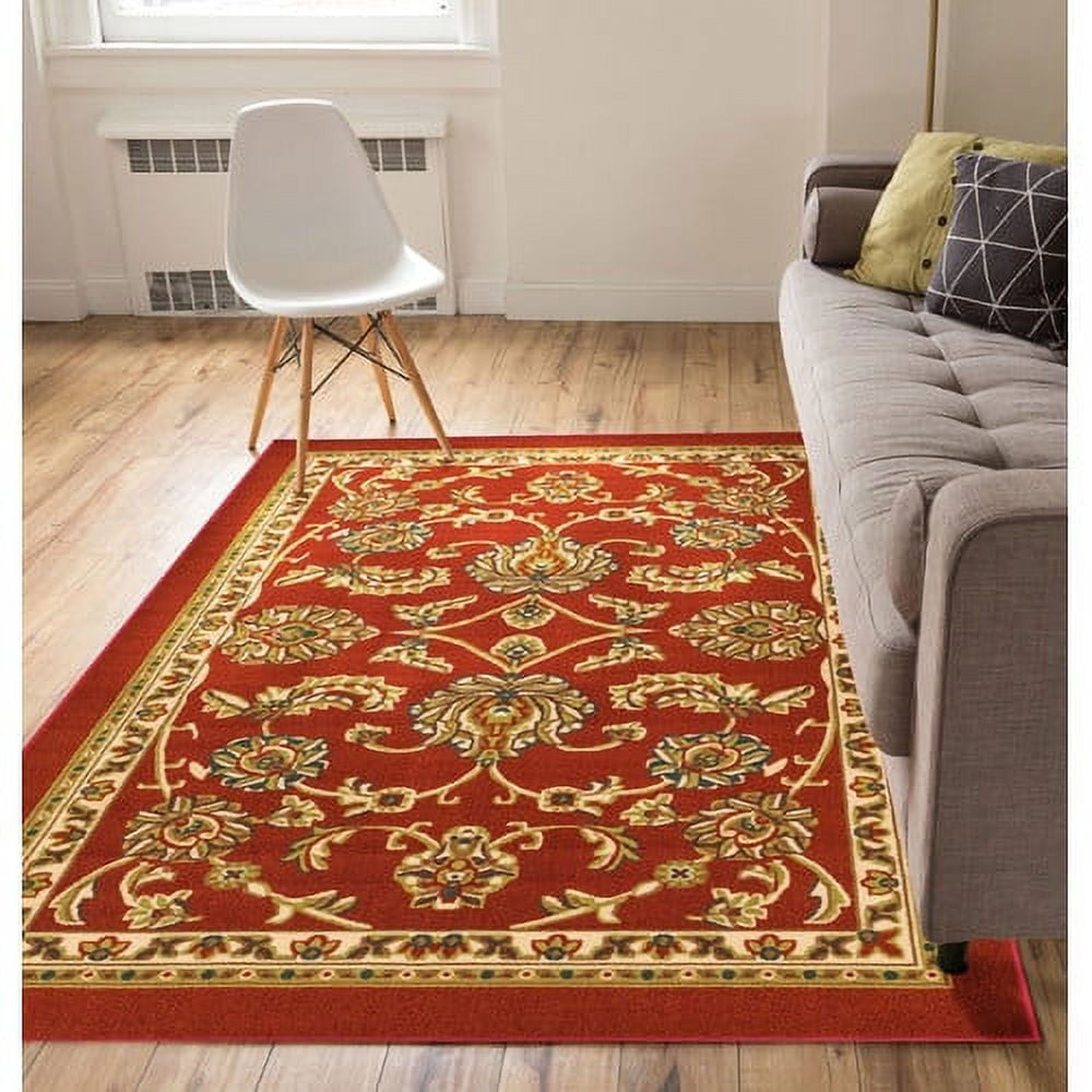 Well Woven Kings Court Tabriz Traditional Red Area Rug - Walmart.com