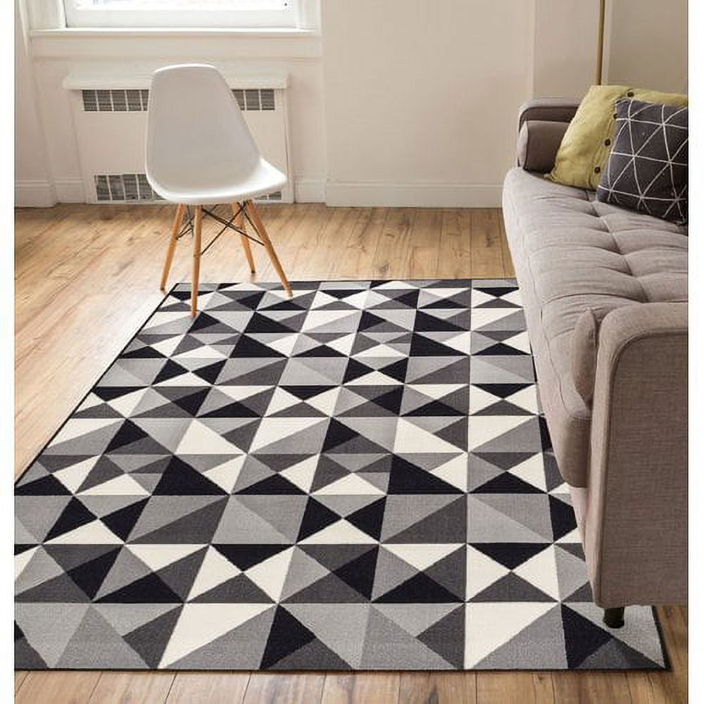Well Woven Kings Court Vector Geometric Grey Area Rug - Walmart.com