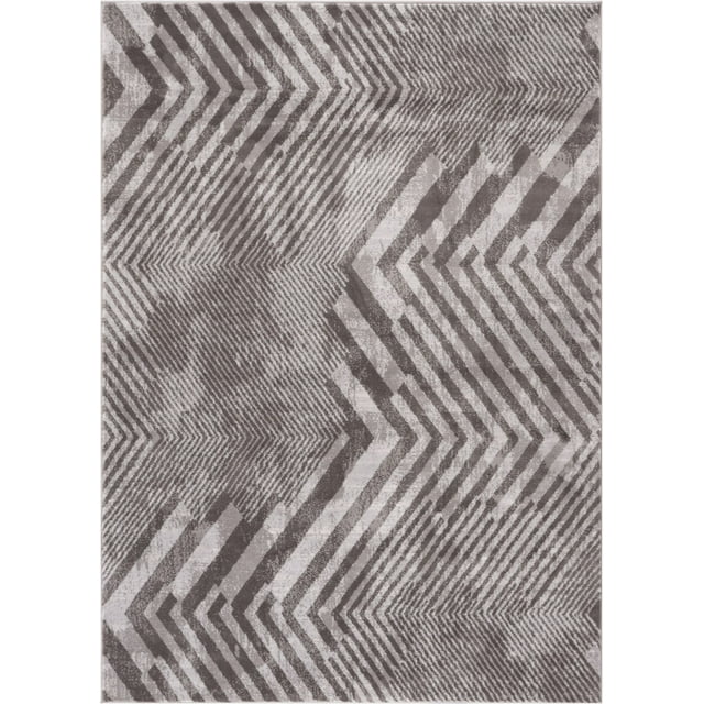 Well Woven London Chevron Contemporary Area Rugs, Gray - Walmart.com