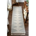 Well Woven Loop-De-Loop Zipped Grey Tribal Aztec Geometric 2'3" x 7'3 ...