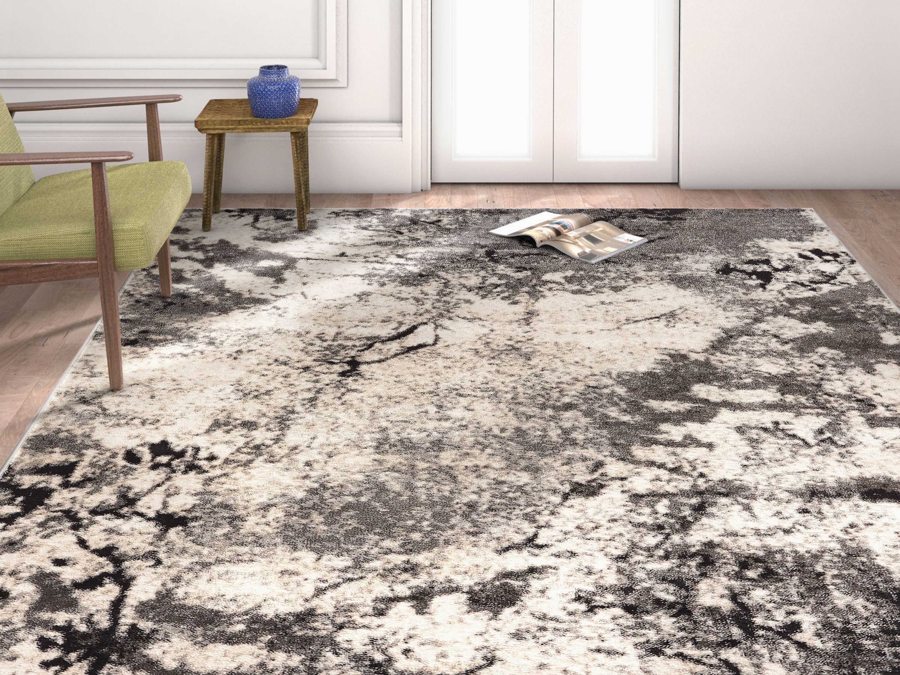 Free Shipping! Well Woven Luxbury Modern Vintage Distressed Grey 9'3 x ...