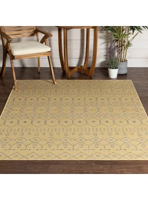 Outdoor Rugs in Patio & Outdoor Decor | Yellow - Walmart.com