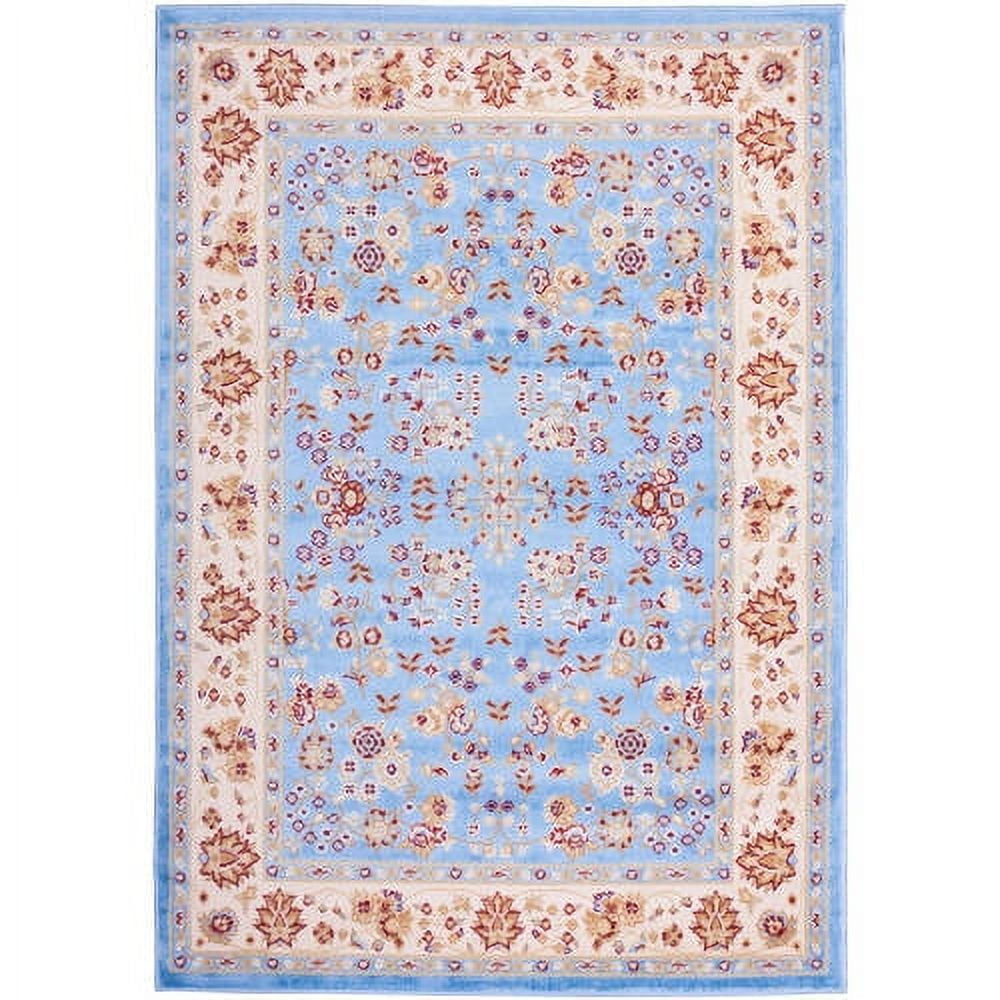 Well Woven Miami Floral Traditional Classic Area Rugs, Blue - Walmart.com