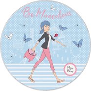 Well Woven Miraculous Ladybug Miraculous Ladybug Symbol Red 3'11" Round ...