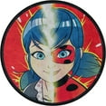 Well Woven Miraculous Ladybug Double Face Miraculous Red 3'11" Round ...