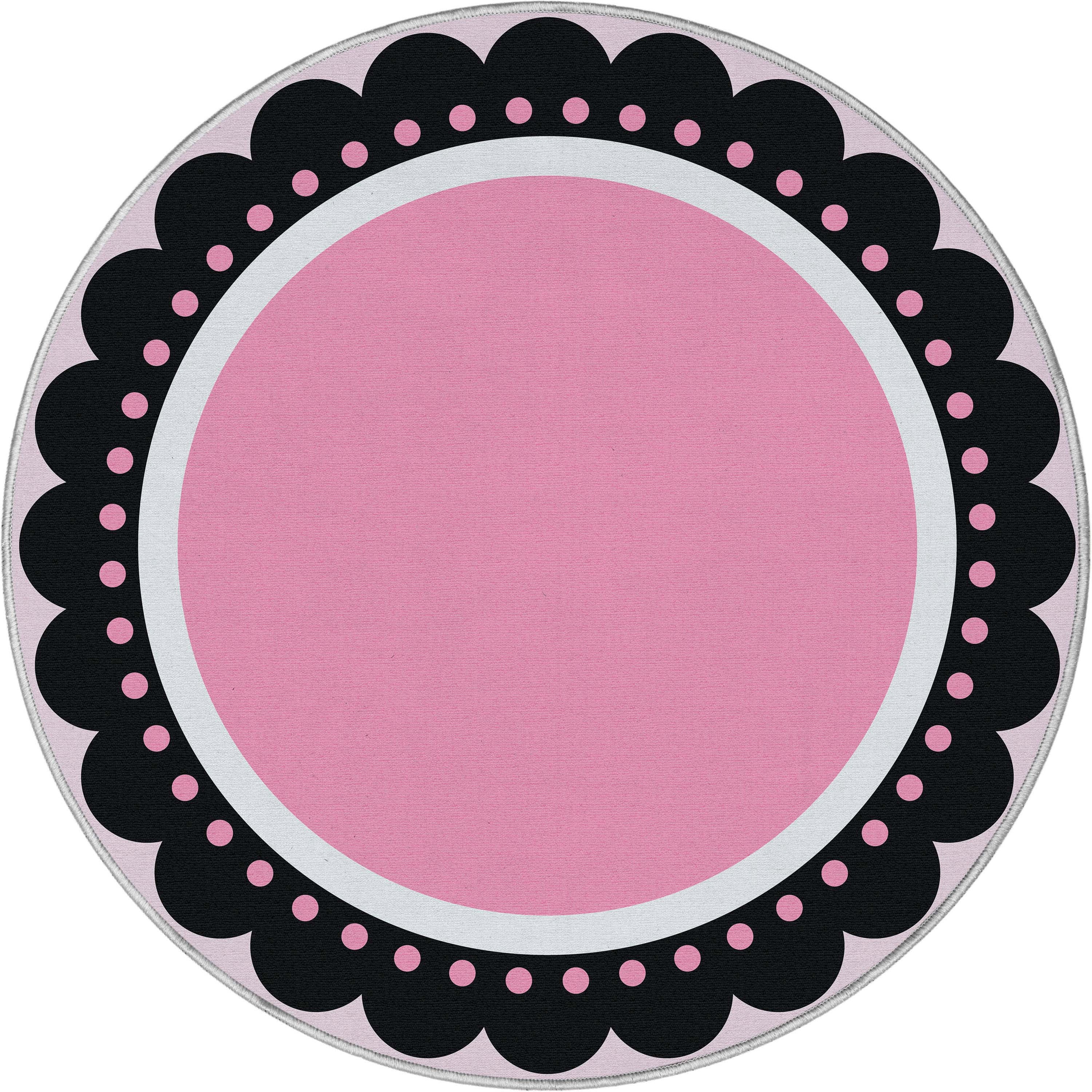 Well Woven Miraculous Ladybug Marionette's Bedroom Rug Pink 3'11" Round ...