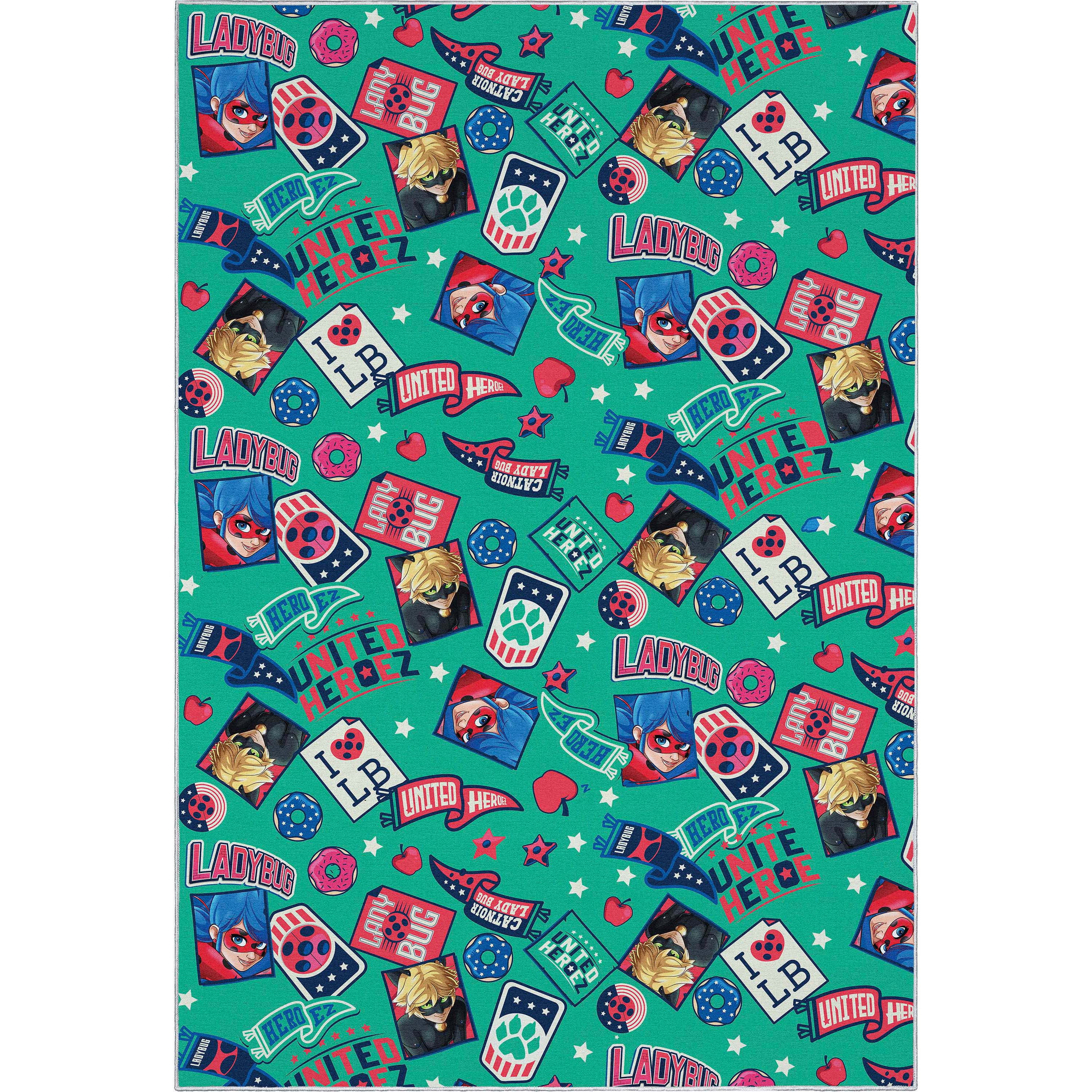 Well Woven Miraculous Ladybug New York Repeat Multi 6' x 9' Area Rug ...