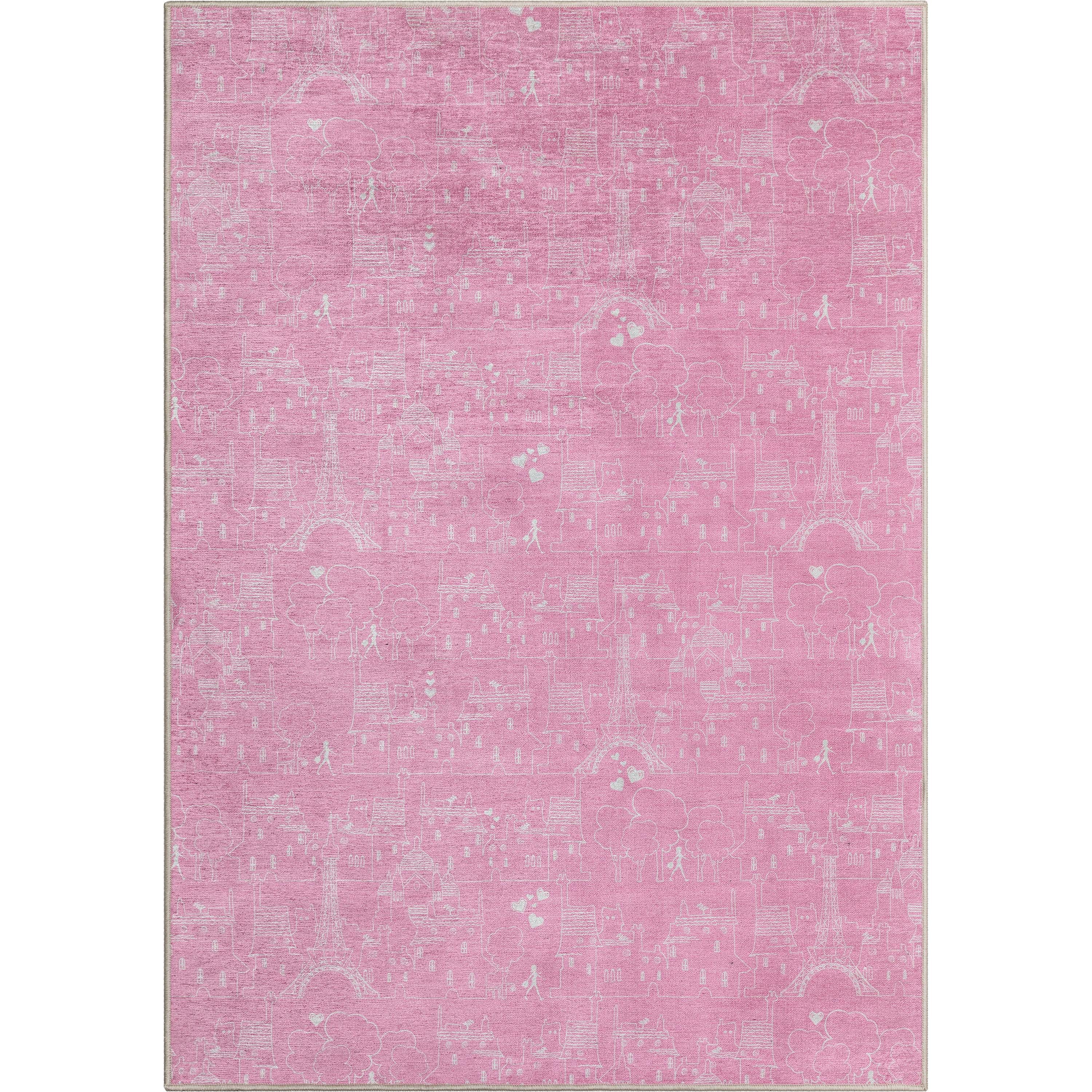 Well Woven Miraculous Ladybug Pink 5 x 7 Area Rug - Walmart.com
