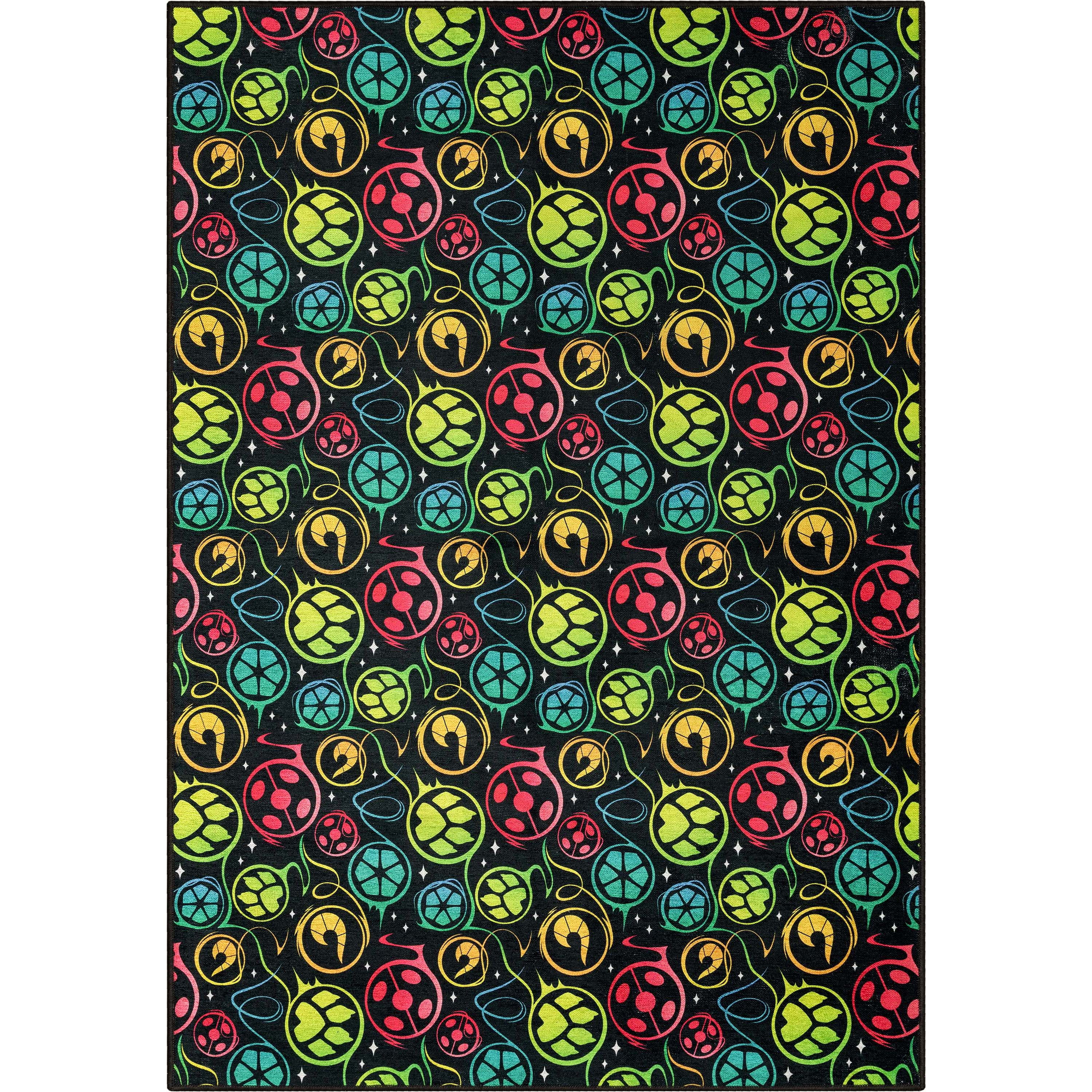 Well Woven Miraculous Ladybug Area Rug - 5 x 7 - Washable - Walmart.com