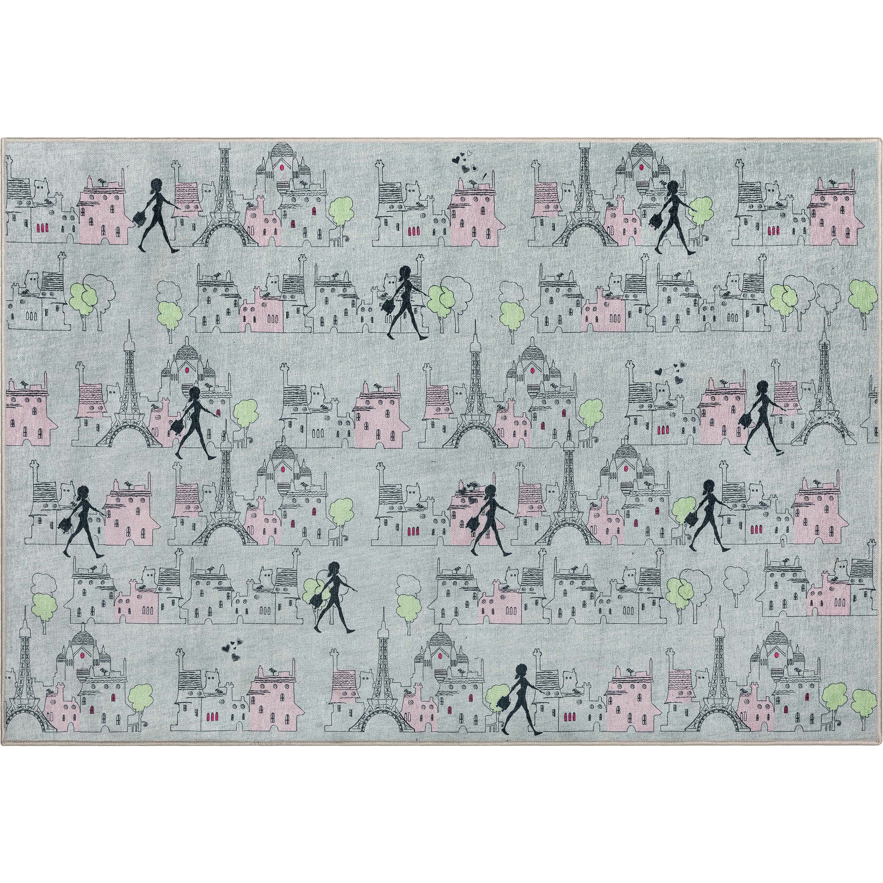 Free Shipping! Well Woven Miraculous Ladybug Paris Area Rug 5' x 7 ...