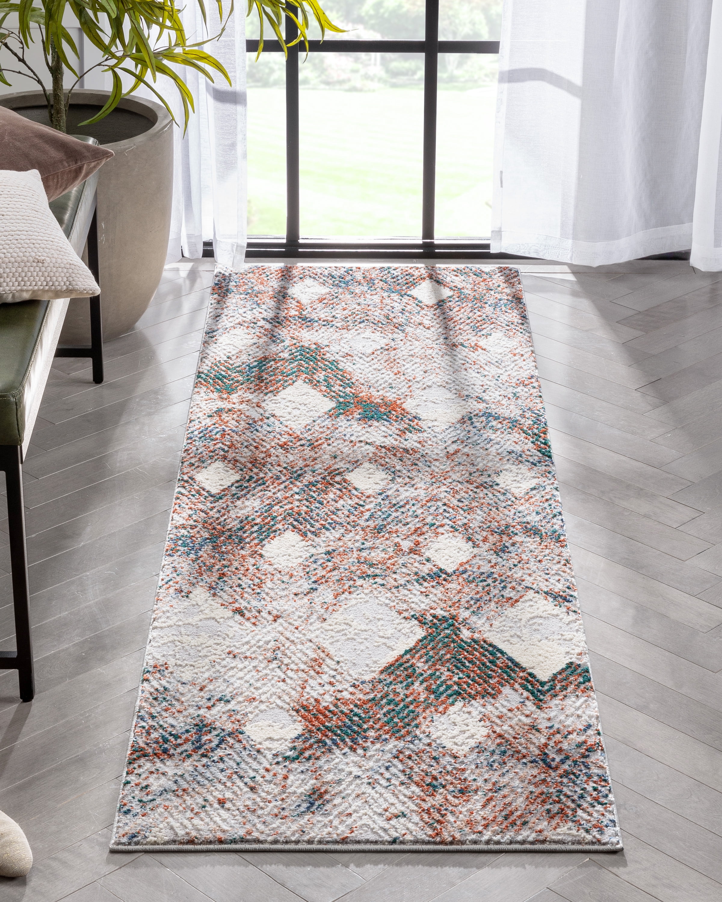 Well Woven Modern Geometric Runner Rug, 24 in x 87 in - Walmart.com