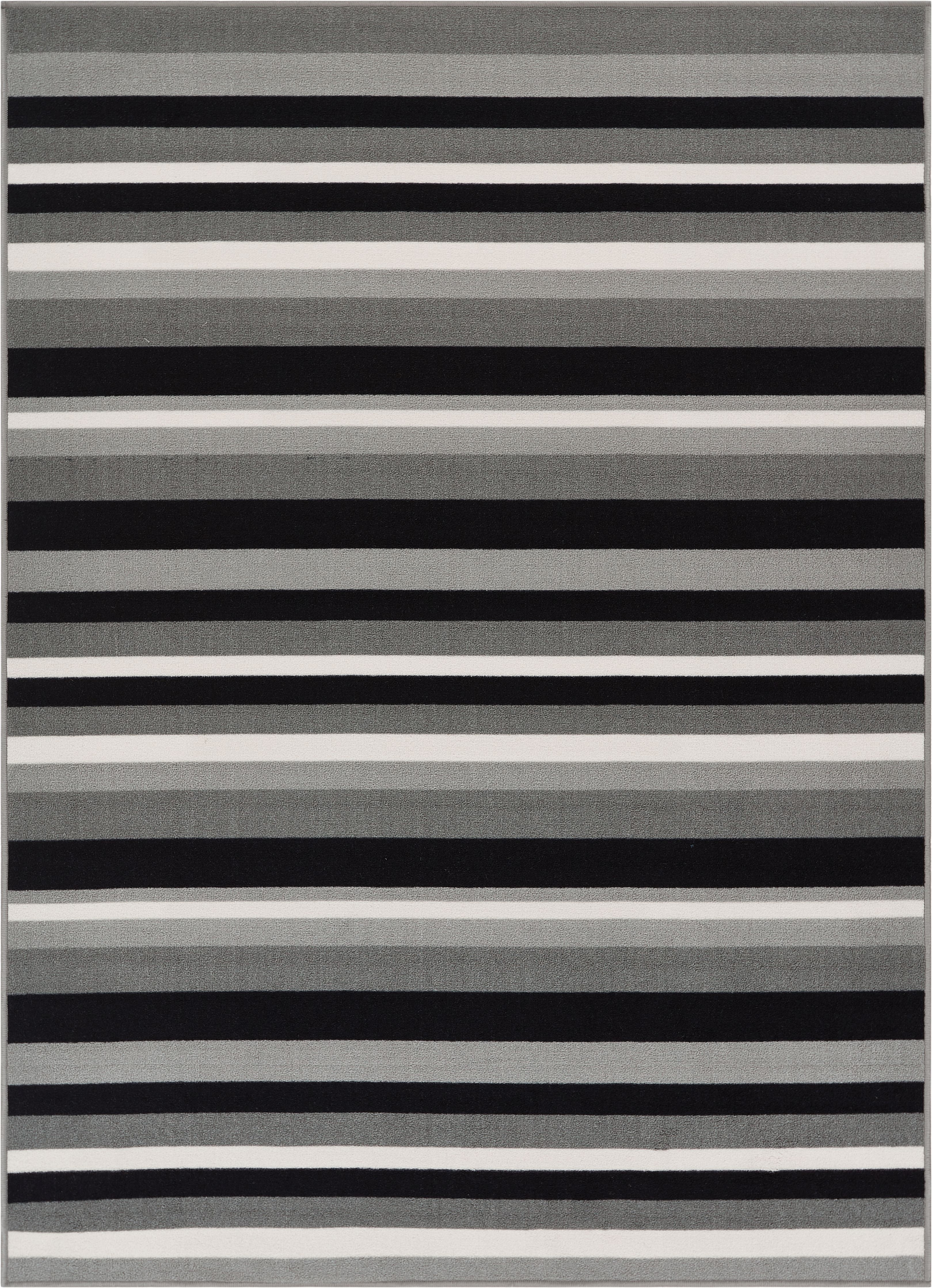 Well Woven Non-Skid/Slip Rubber Back Antibacterial Solid Stripes Multi ...