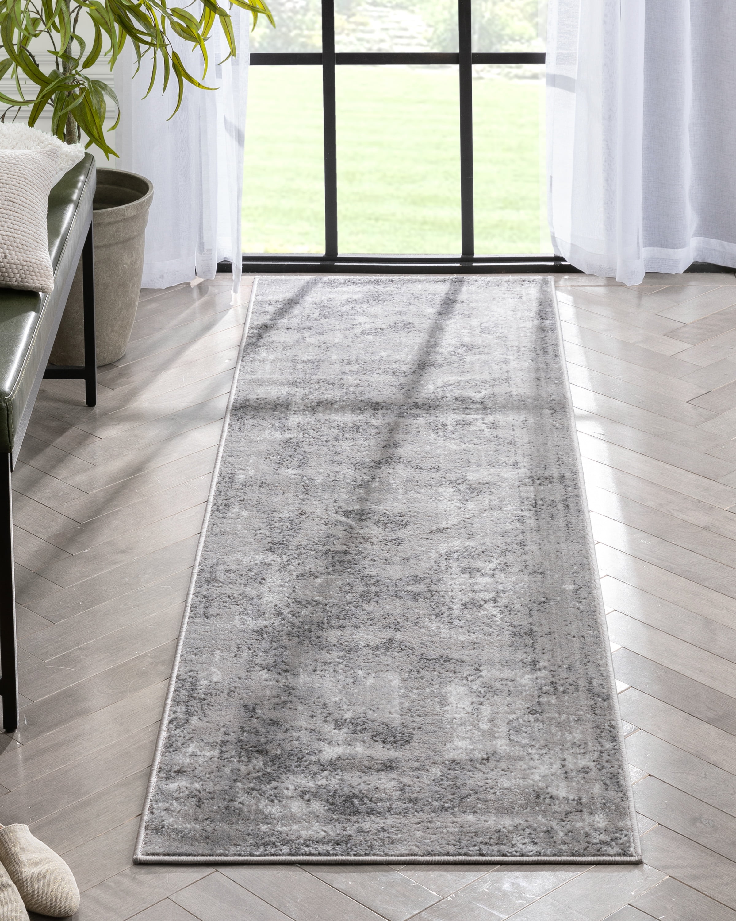 Well Woven Patras Grey Vintage Oriental Medallion 2x7 (2'3