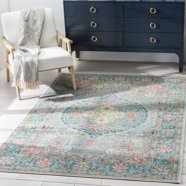 Well Woven Merle Light Blue Multicolor Area Rug 7'10" x 9'10" Geometric ...
