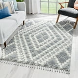 Well Woven Salem Melanie Contemporary Medallion Diamond Pattern Grey ...