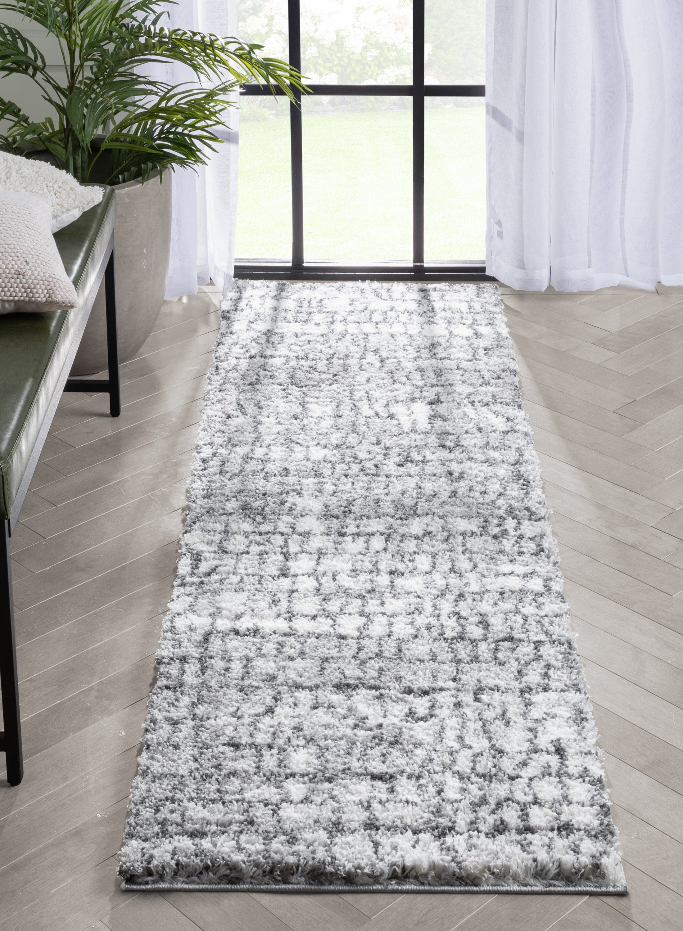 Well Woven Sentara Ivory Super Thick & Soft Tribal Geometric Runner Rug ...