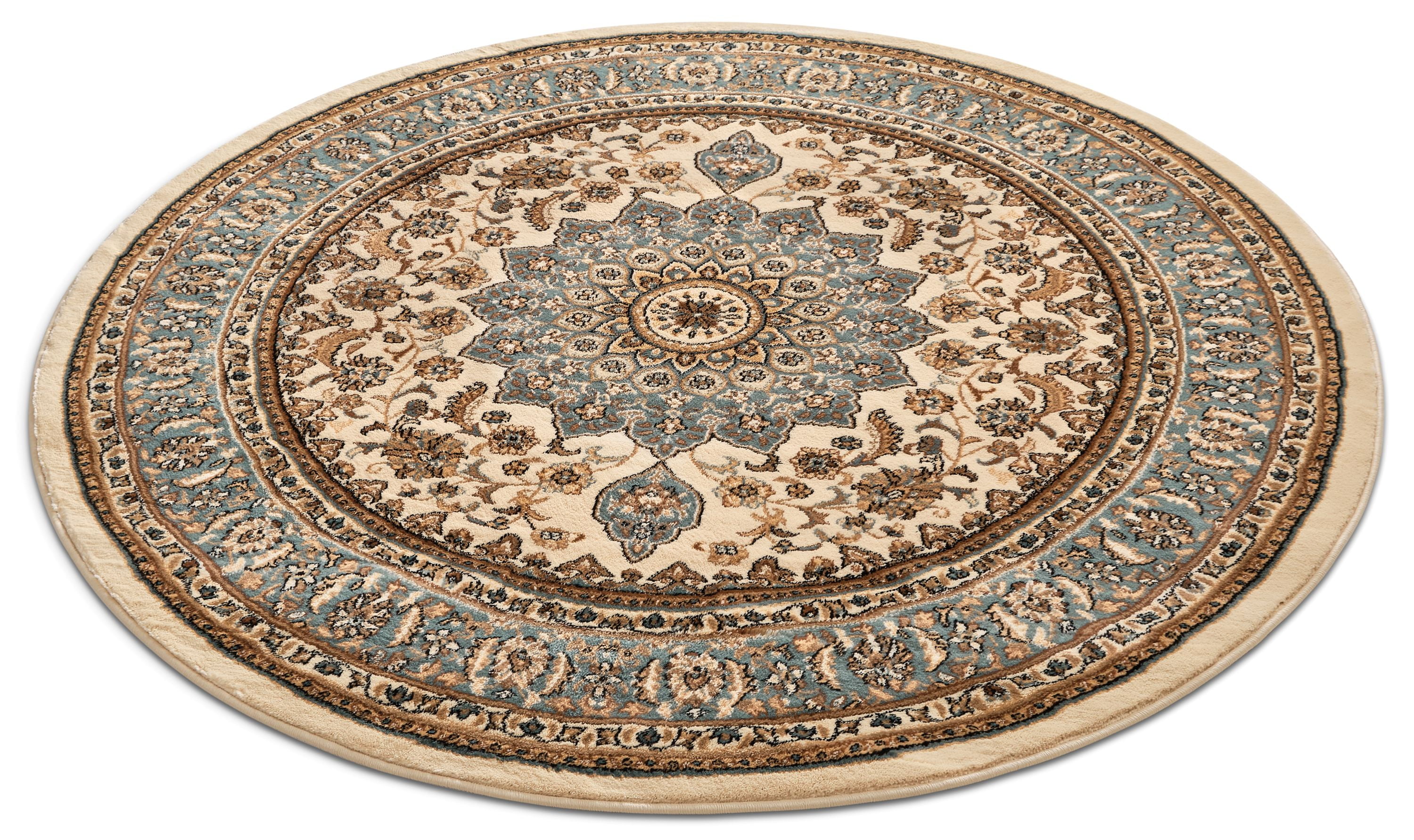 Well Woven Timeless Aviva Oriental Persian Ivory 7'10" Round Area Rug ...