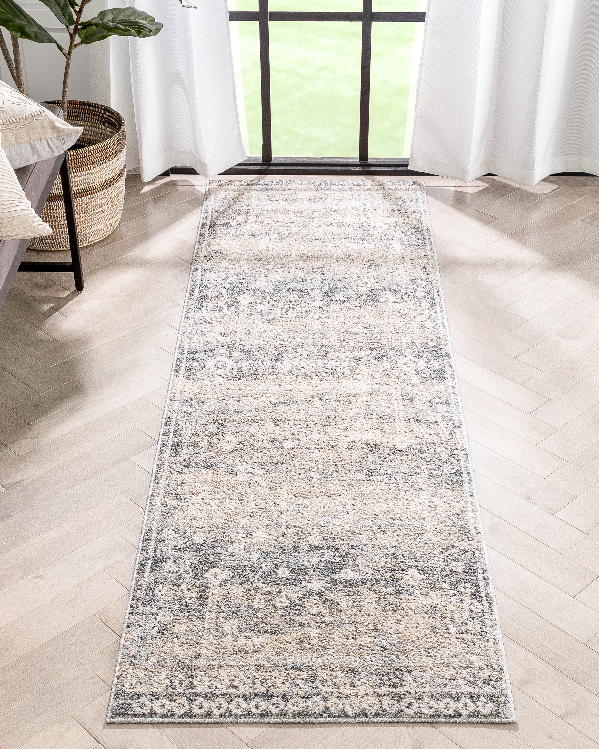 Well Woven Topkapi Terni Vintage Oriental Botanical Light Blue Vintage ...