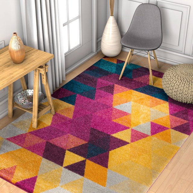 Well Woven Vettore Barco Multi Modern Geometric Area Rug - Walmart.com