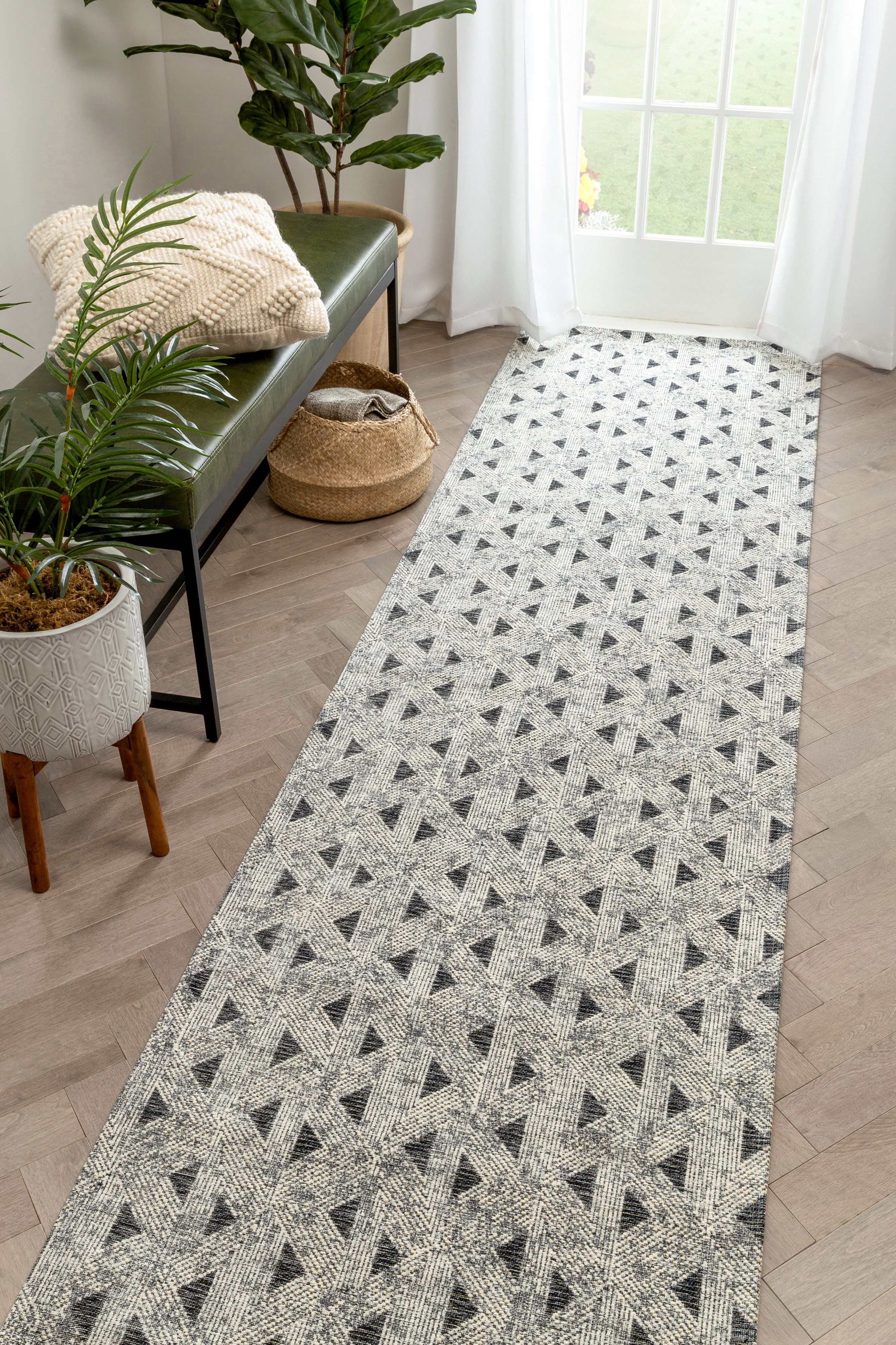 Well Woven Vira Grey Abstract Distressed Runner Rug 3x10 (2'7" x 9'10 ...