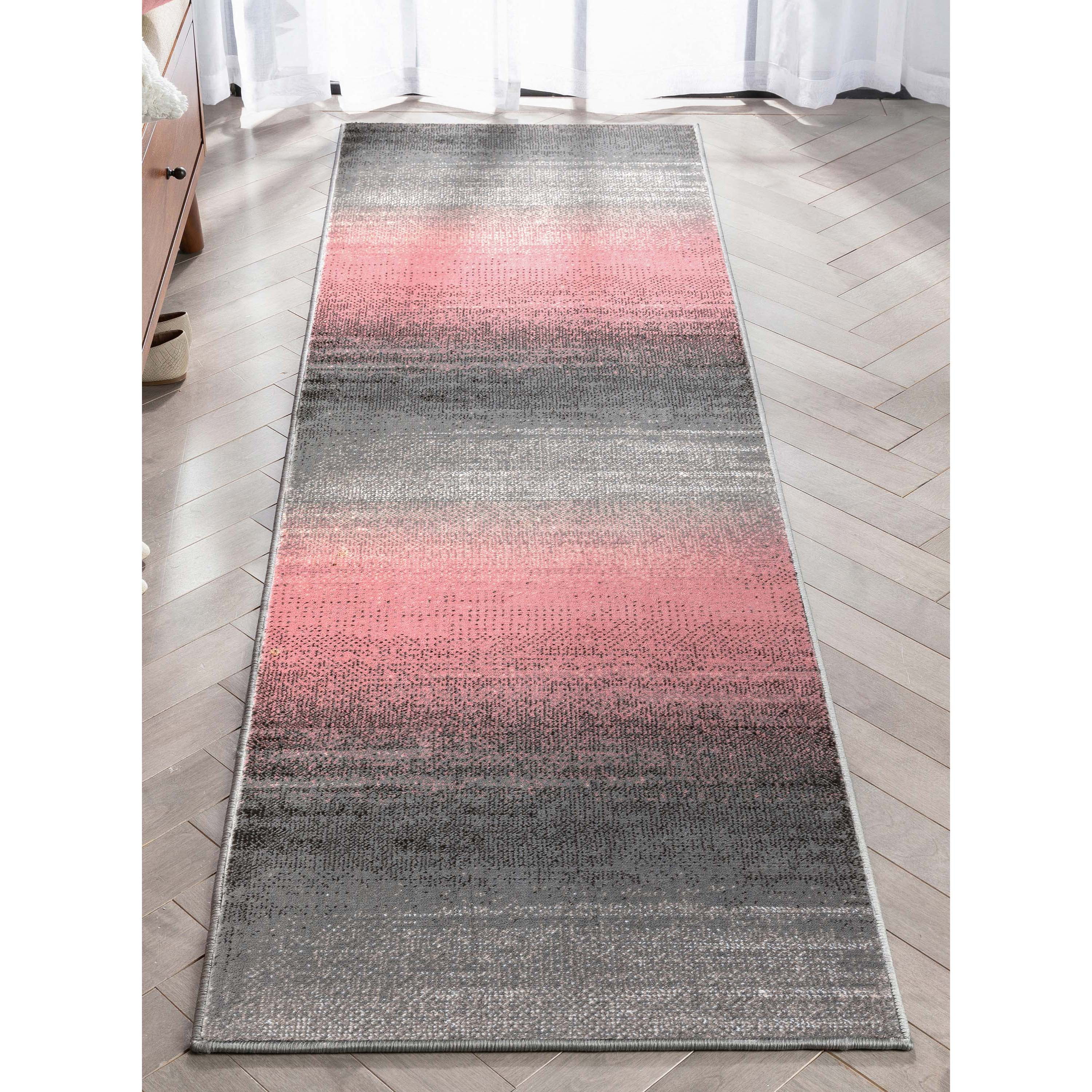 Well Woven Yaro Blush Pink Abstract Geometric Pattern Runner Rug 2x7 (2 ...