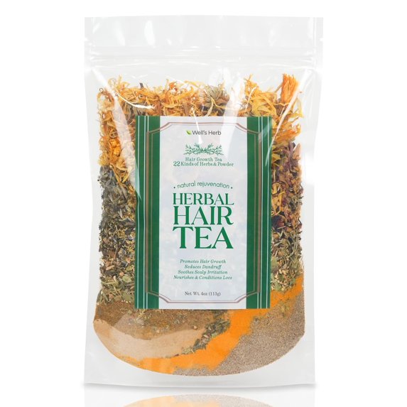 Well's Herb 22 Kinds Herbal Hair Tea 4oz - Walmart.com
