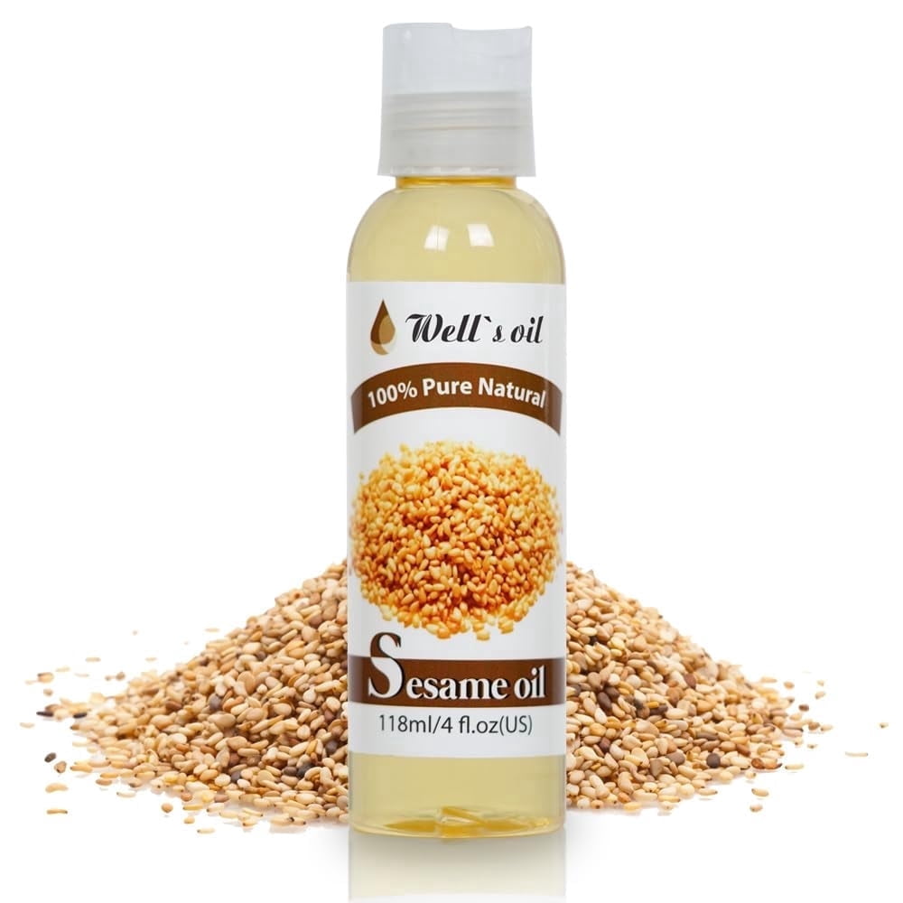 Well's Oil 100% Pure Natural Carrier Oil 4oz Sesame - Walmart.com