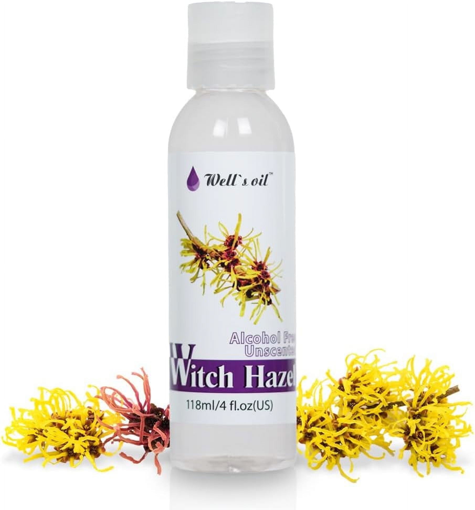 Well's Oil 100 Pure Natural Carrier Oil Witch Hazel 4 oz | All Skin ...