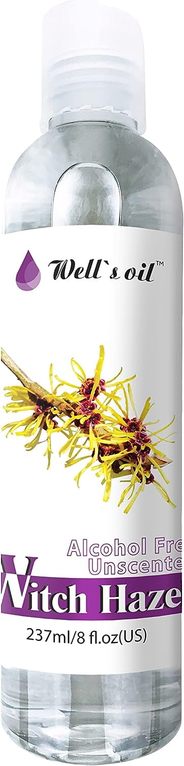 Well's Oil 100% Pure Natural Carrier Oil 8oz Witch Hazel (Medium ...