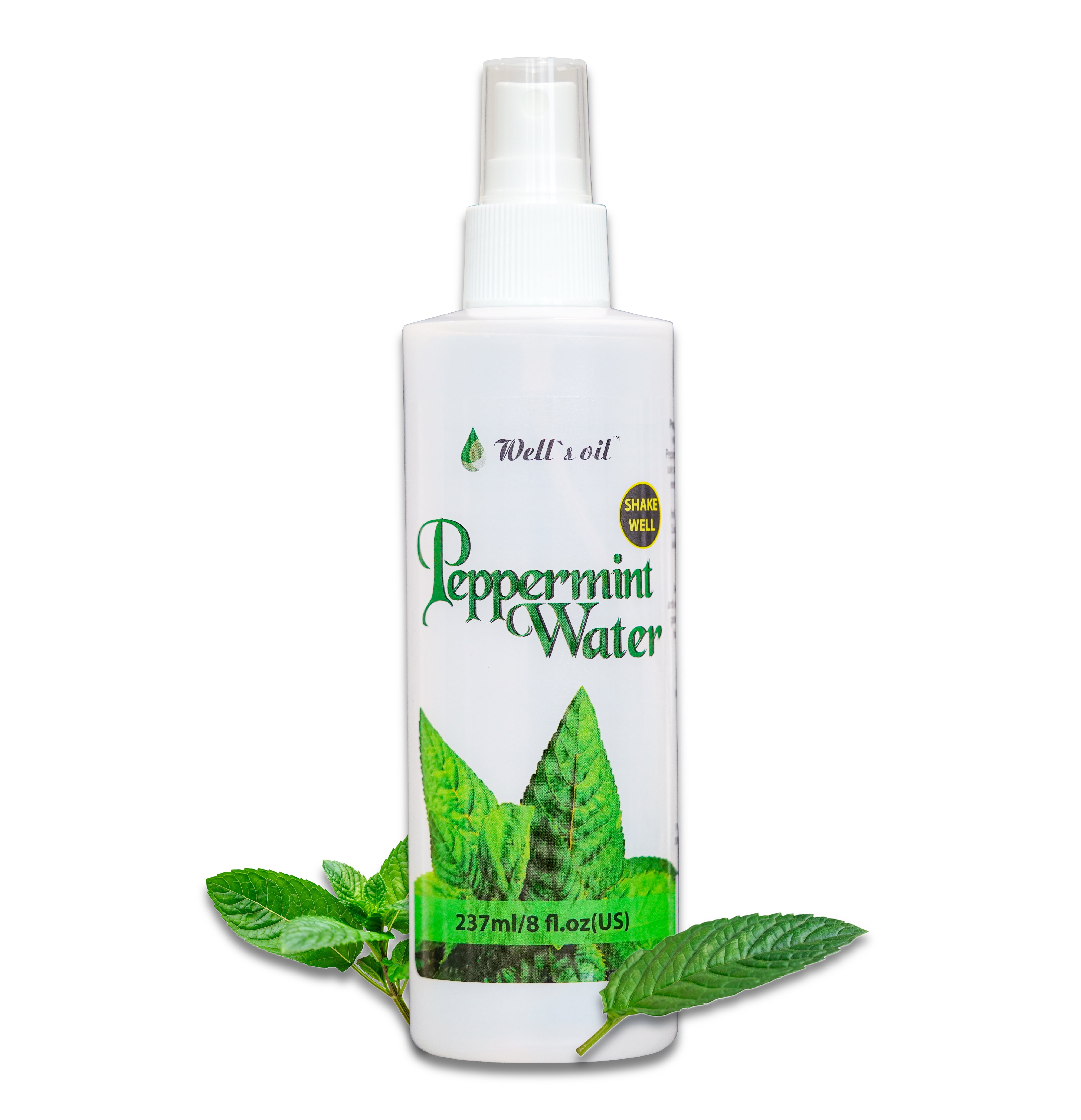 Well's Peppermint Water Mist Spray | 8 fl. oz. | 100% Natural ...