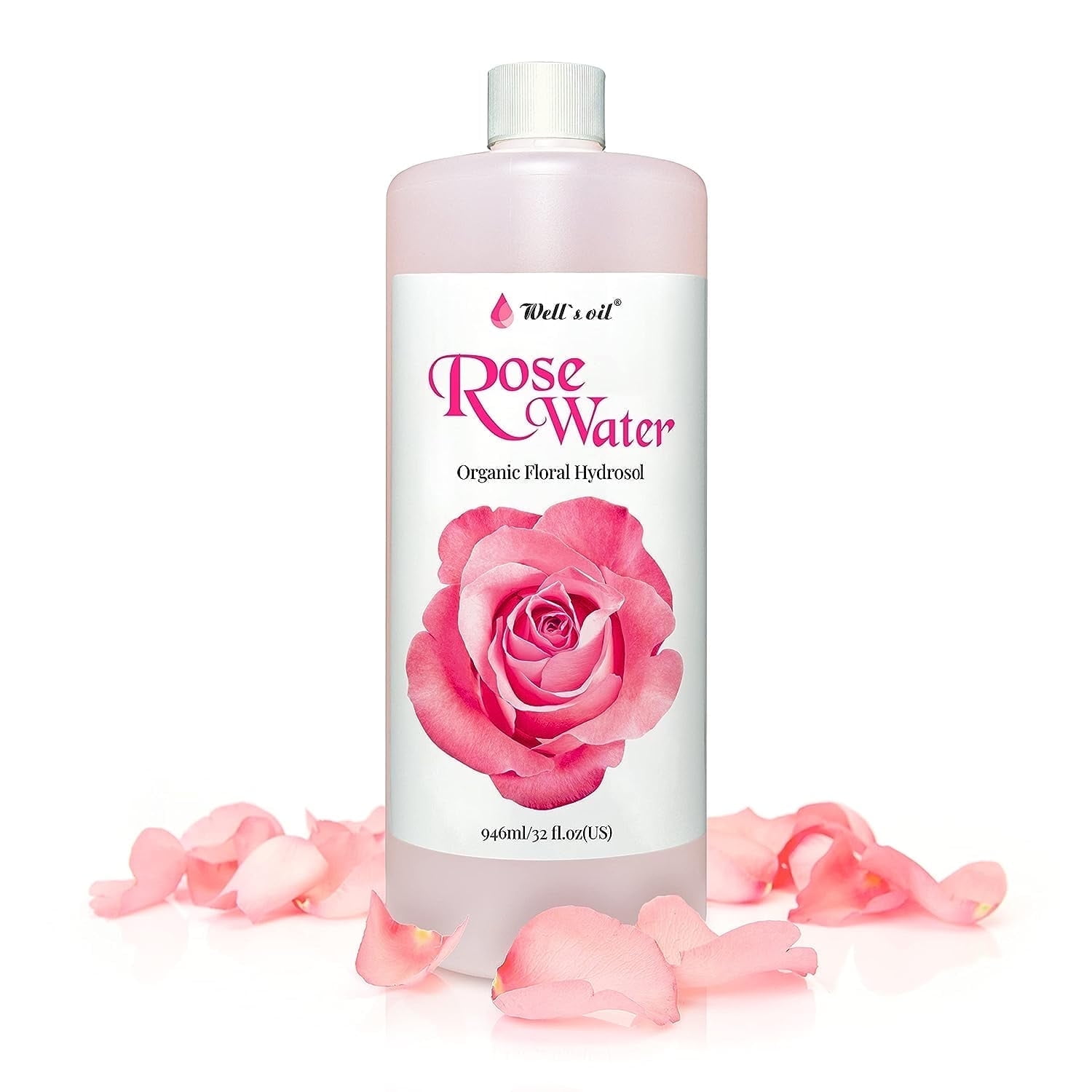 Well's Rose Water Mist Spray | 32 fl. oz. | 100% Natural | Hydrating ...