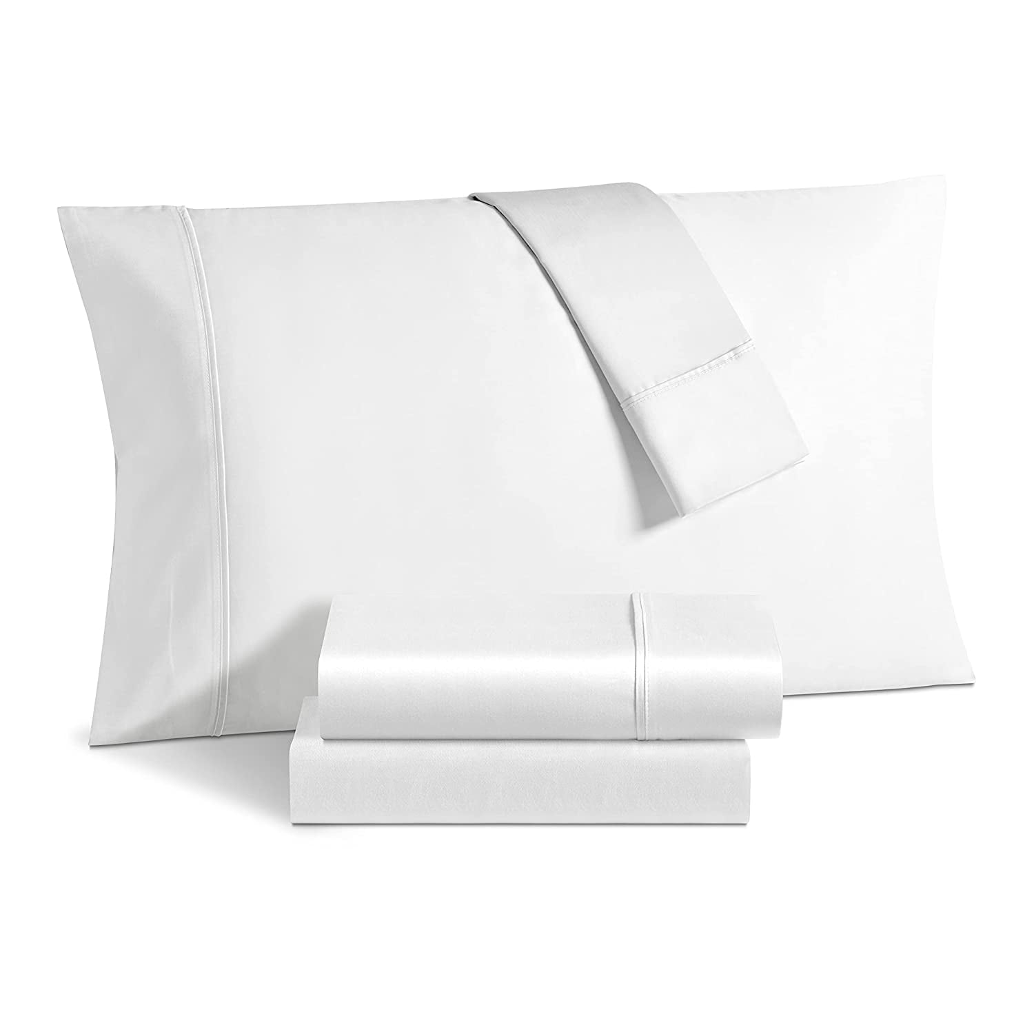WellBeing Silvadur 1000-Thread-Count CVC 6-Piece Queen Sheet Set, White ...