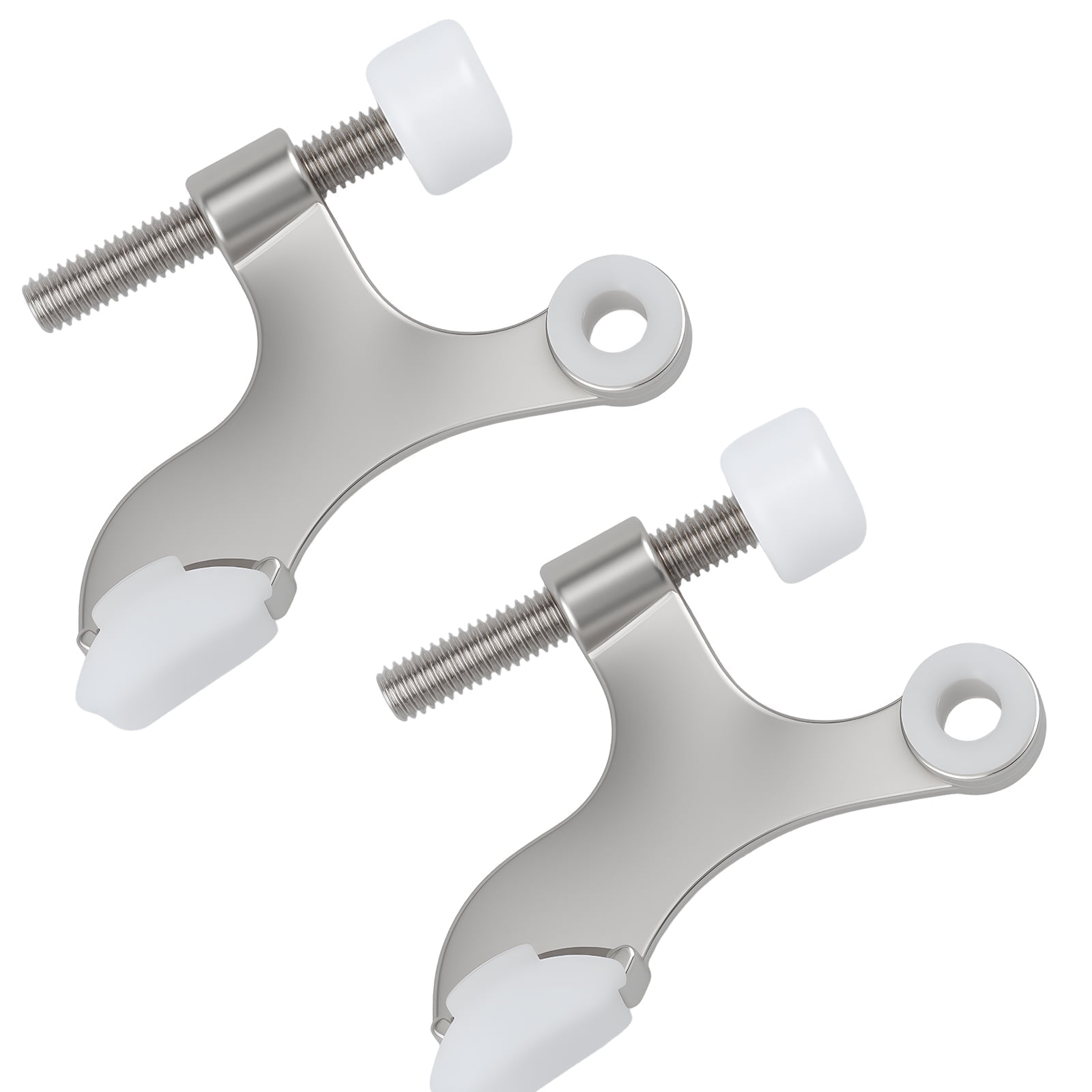 WellMade 2 Pack Heavy Duty Hinge Pin Door Stopper, Adjustable Satin ...