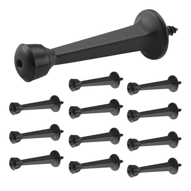 WellMade 3" Screw-in Wall Mount Door Stops, 12-Pack Heavy Duty Solid ...