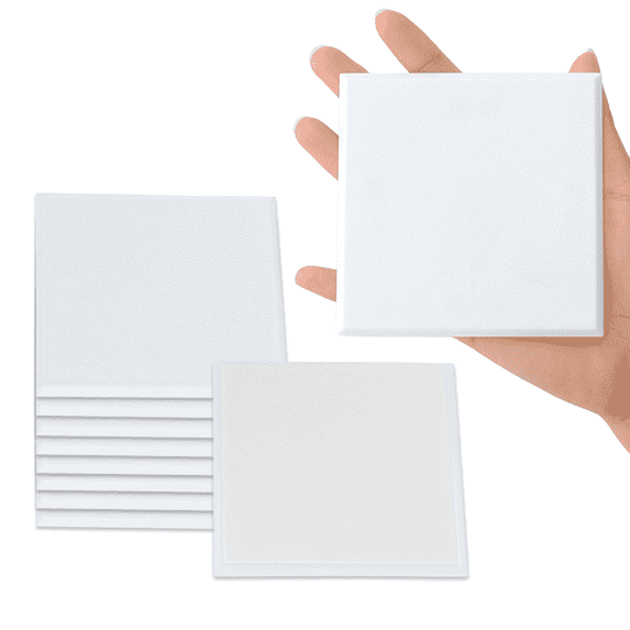 WellMade 4" Wall Shield Self Adhesive Protector Square, 10 Pcs Rigid ...