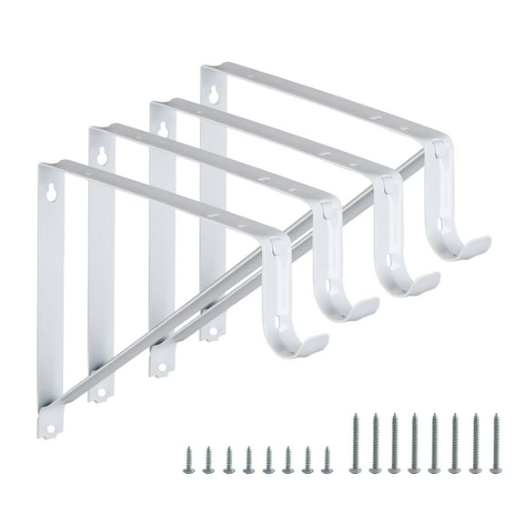 24 Pack 8 x 10 Inches Shelf Brackets, Heavy Duty Metal Wall Corner ...