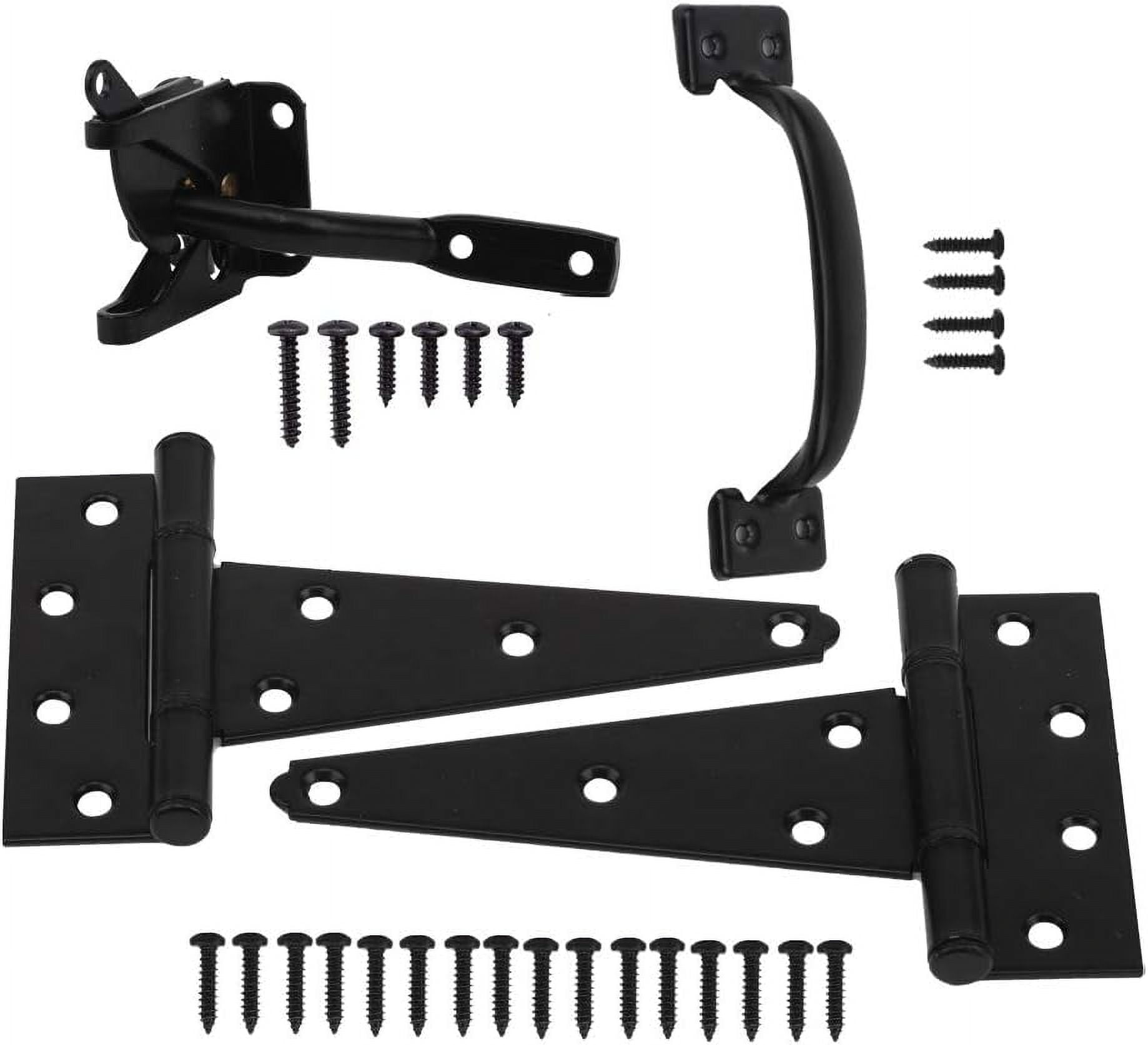 WellMade Heavy Duty Wood Gate Hardware Set，8" Decorative Strap Hinges ...