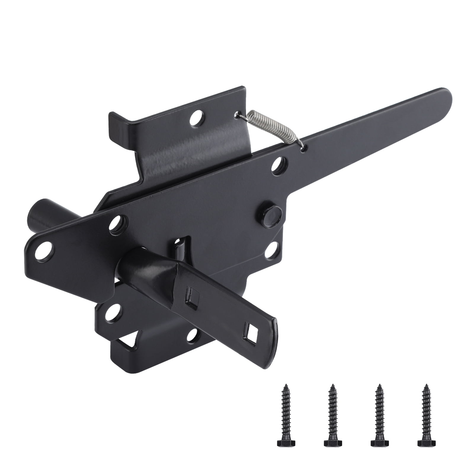 WellMade Self-Locking Gate Latch, Vinyl Fence Gate Lock, Door Bolt for ...