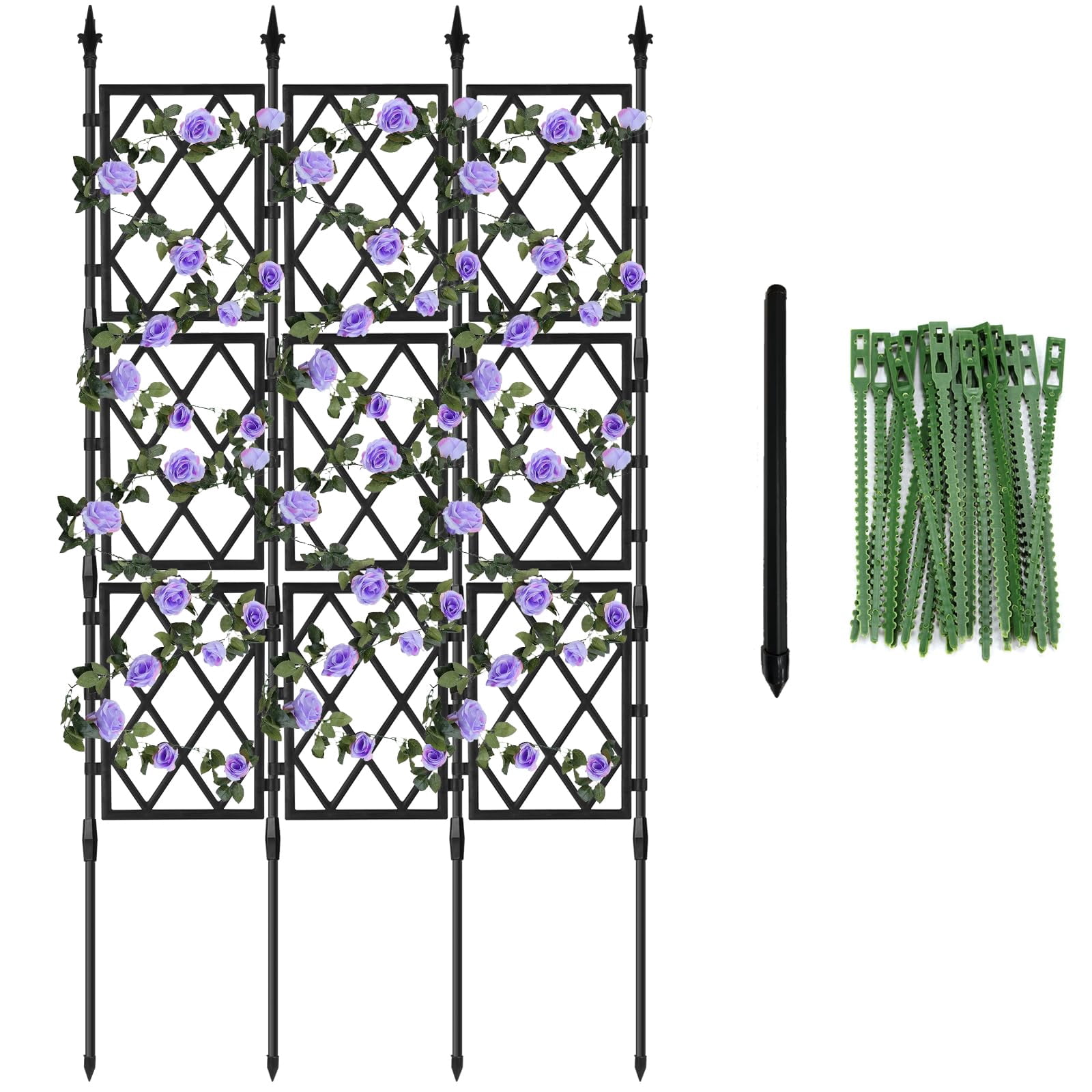 WellSign Garden Trellis for Climbing Plants Outdoor 5.25 FT, Plastic ...