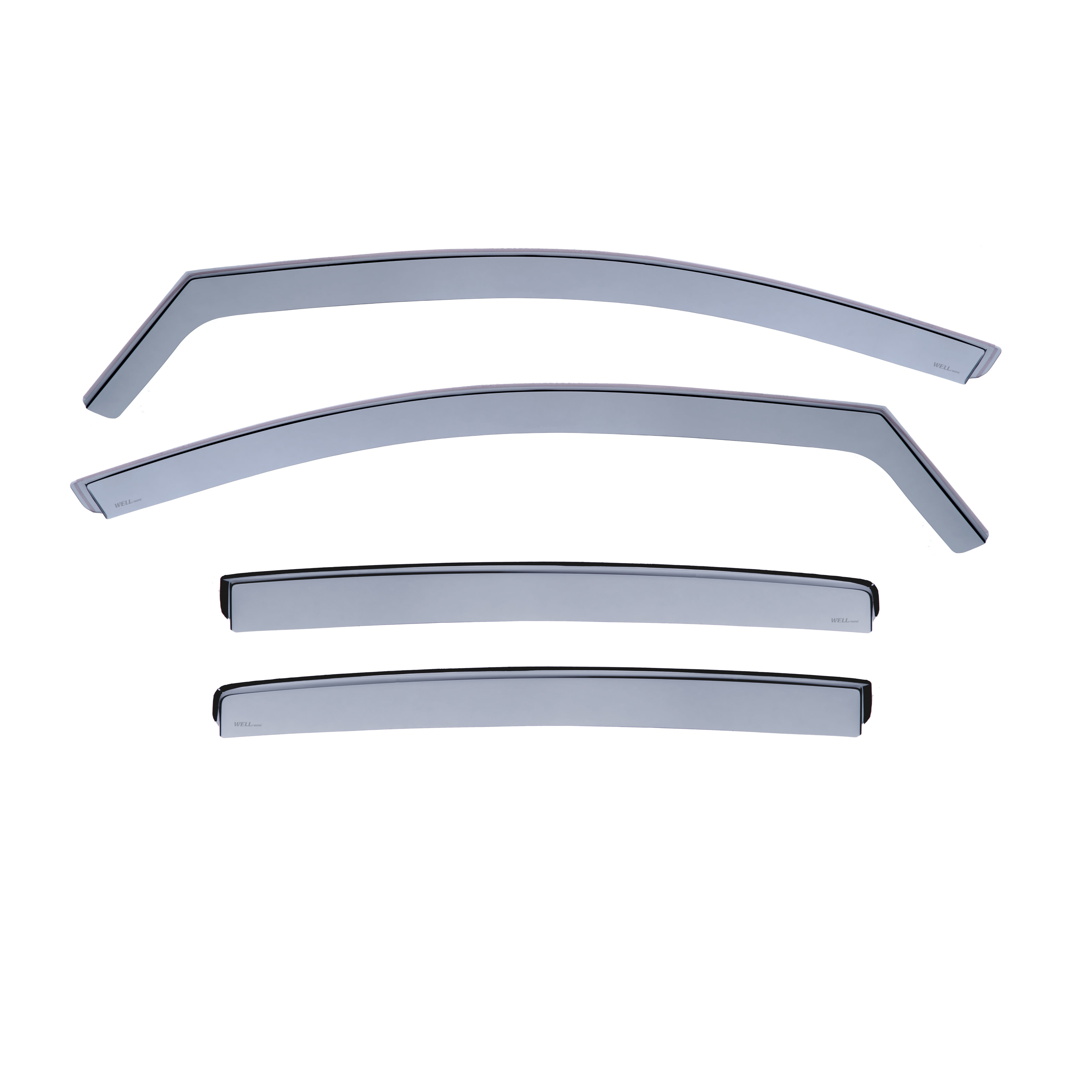 WellVisors In-Channel Side Window Visors Wind Deflectors 4Pcs Front ...