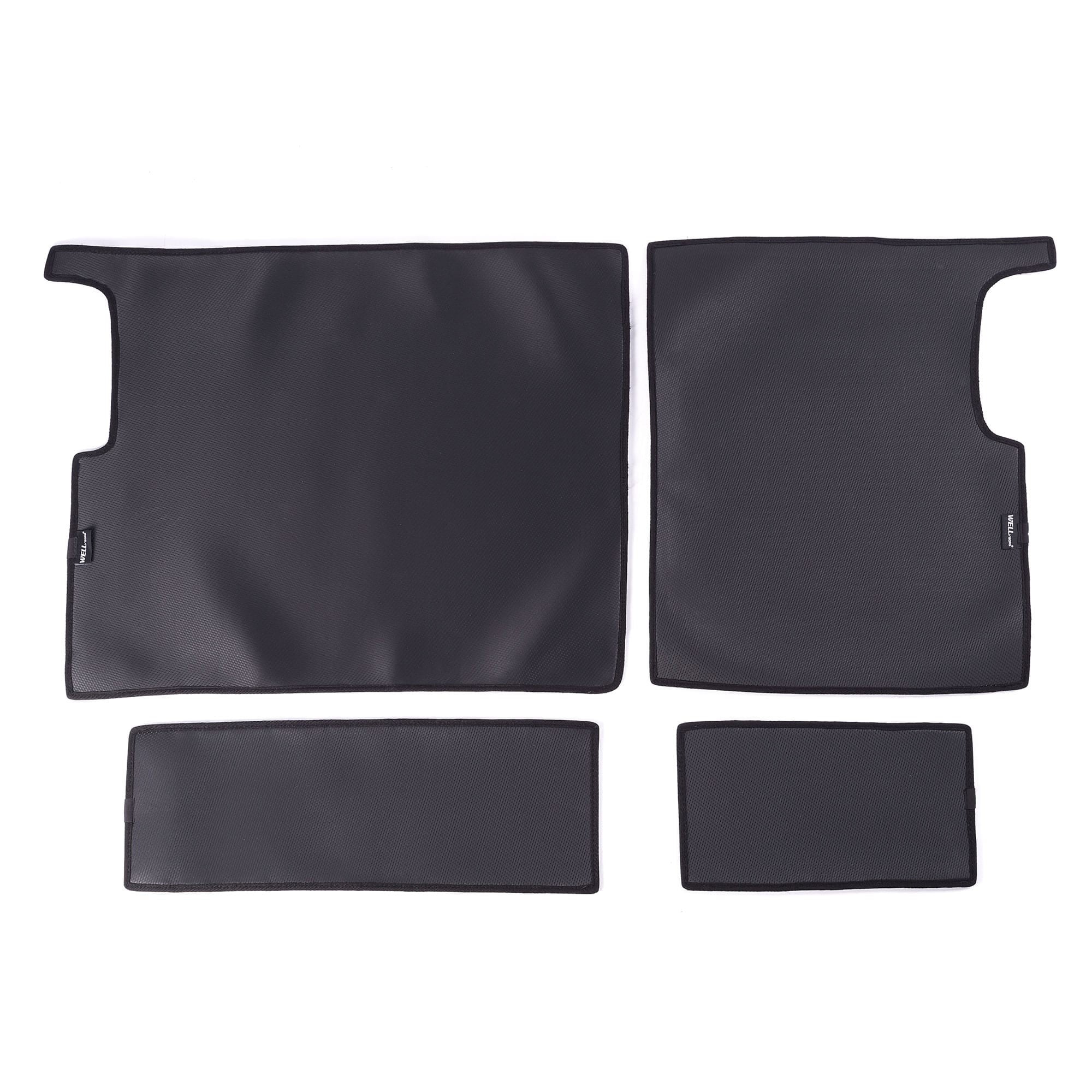 WellVisors Rear Seat Back Protector Cover Black For Honda Fit 2015-2020 ...