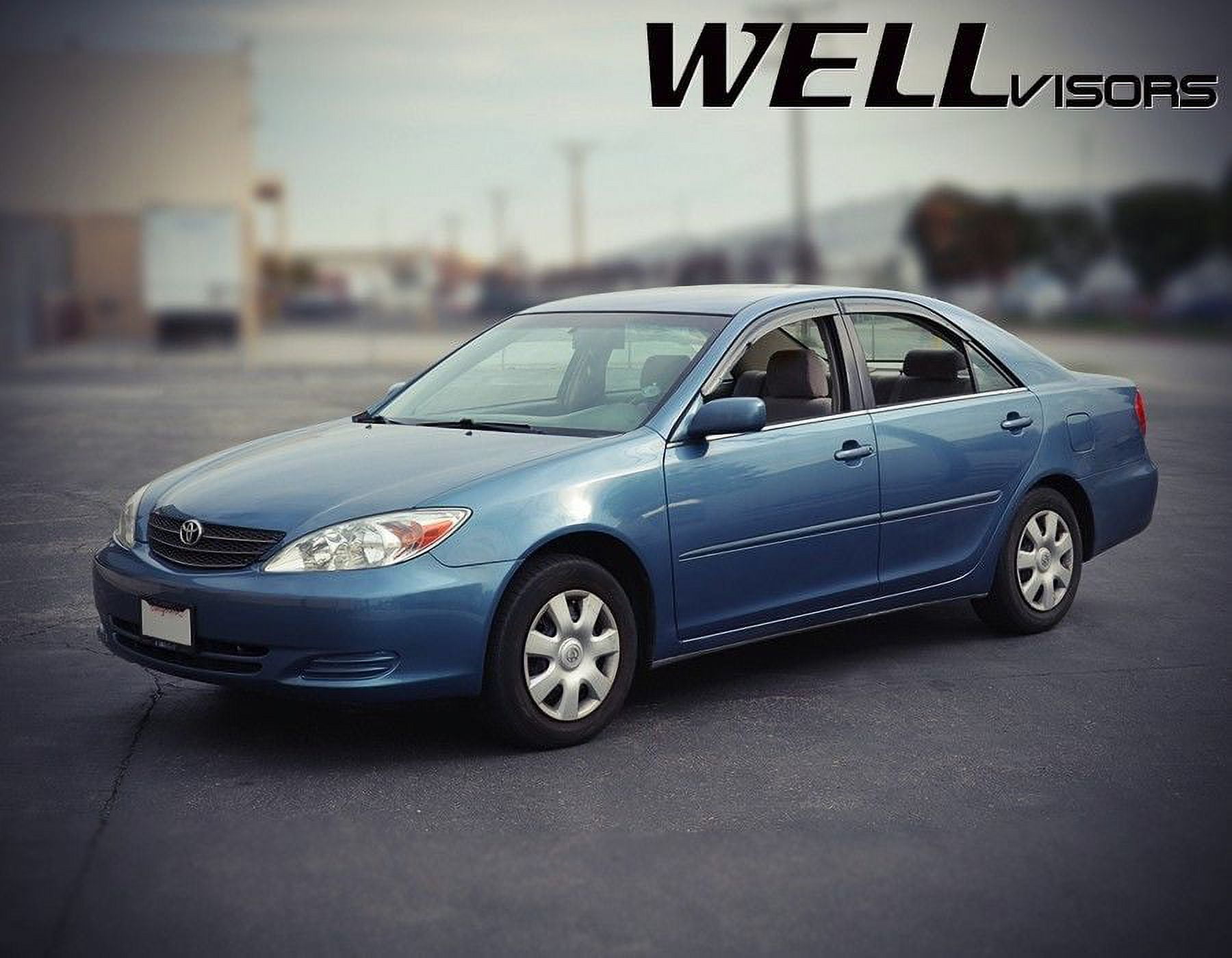 WellVisors Replacement for 2002-2006 Toyota Camry Clip-ON Smoke Tinted ...