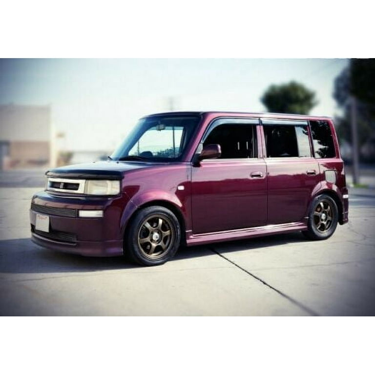WellVisors Replacement for 2004 2007 Scion xB with Black Trim Side Window Deflectors Visors 3 847SC003