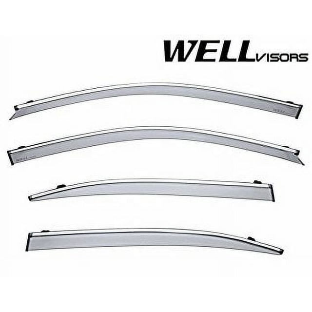 WellVisors Side Window Wind Deflector Visors - Lexus LS460L LS600hL ...