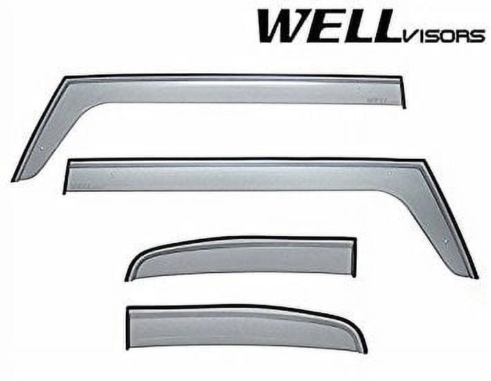 WellVisors Side Window Wind Deflector Visors - Toyota FJ Cruiser 2007 ...